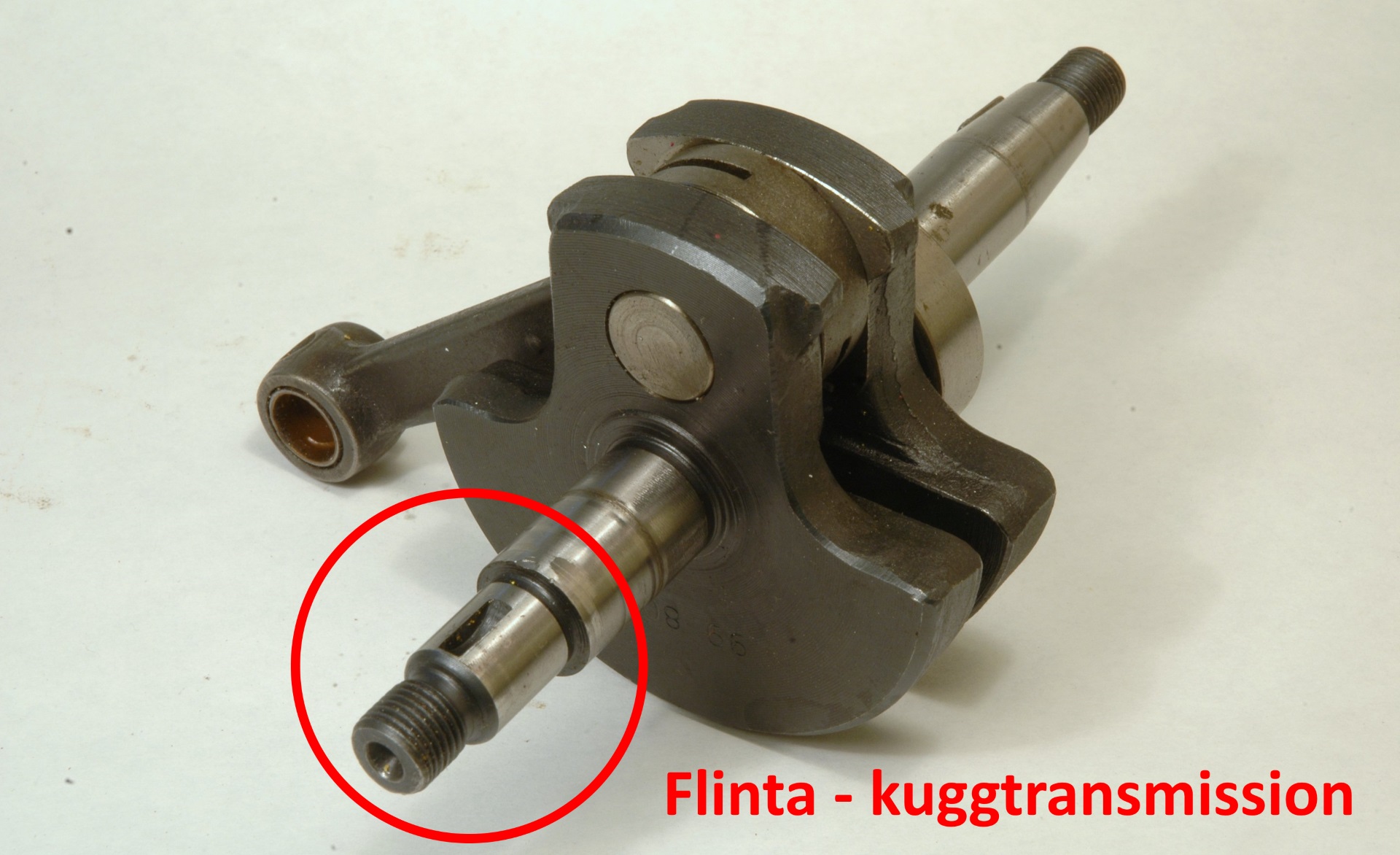 Samma vevaxel i Husqvarna Flinta och Äggmotorn? - Classic Motor