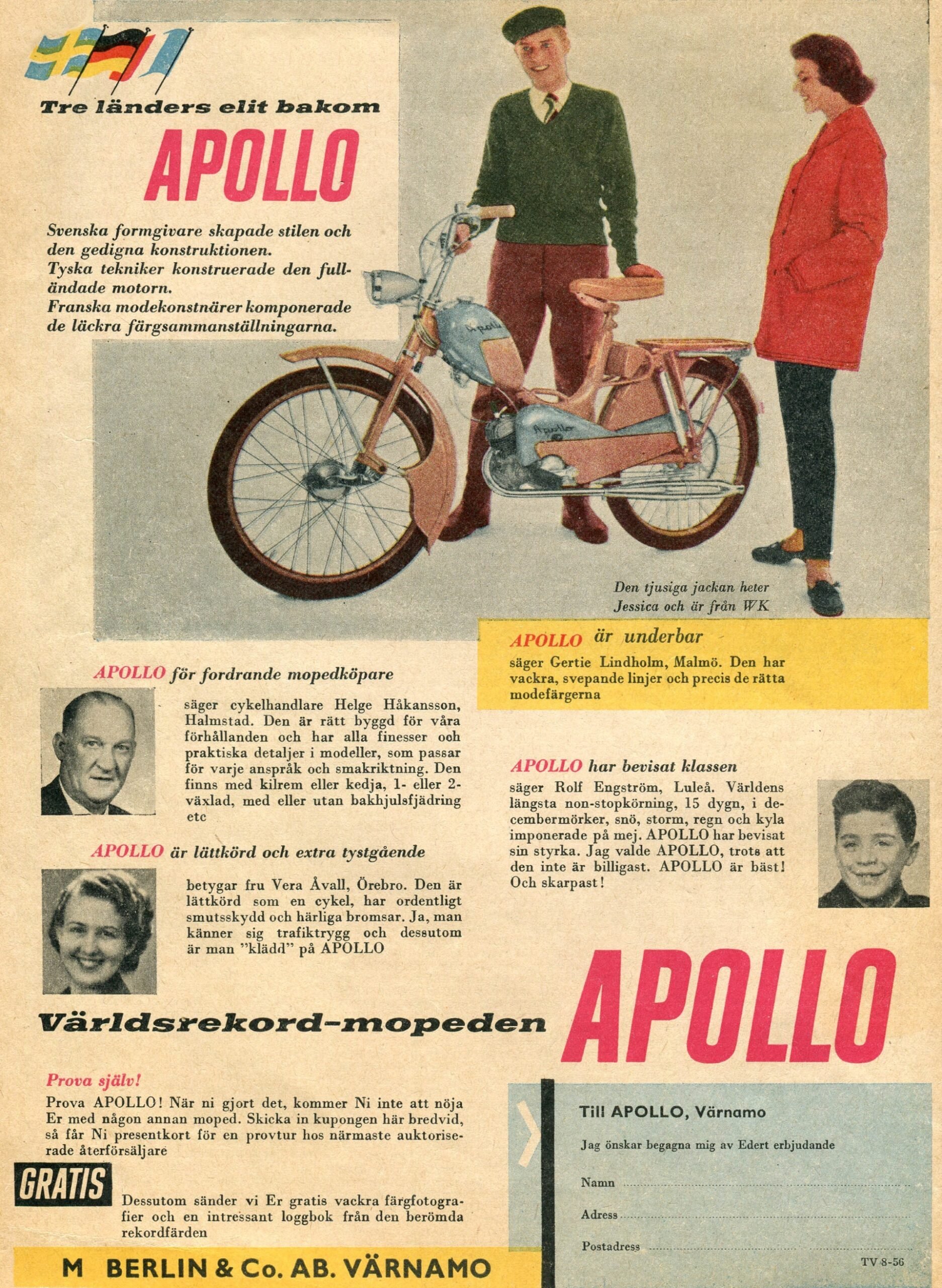 Hjullager till Apollomoped från 1955 - Classic Motor