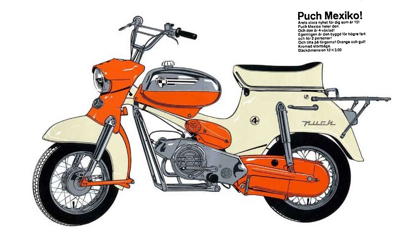 Var sitter ramnumret på Puch Mexico? - Classic Motor