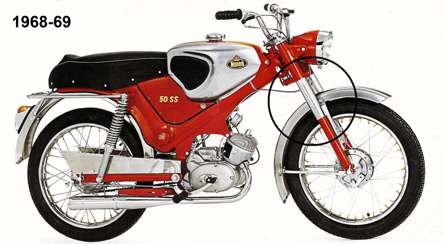 Olja till framgaffeln på Crescent 50 SS - Classic Motor