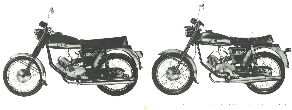 Sprängskiss till Puch M50 Racing - Classic Motor