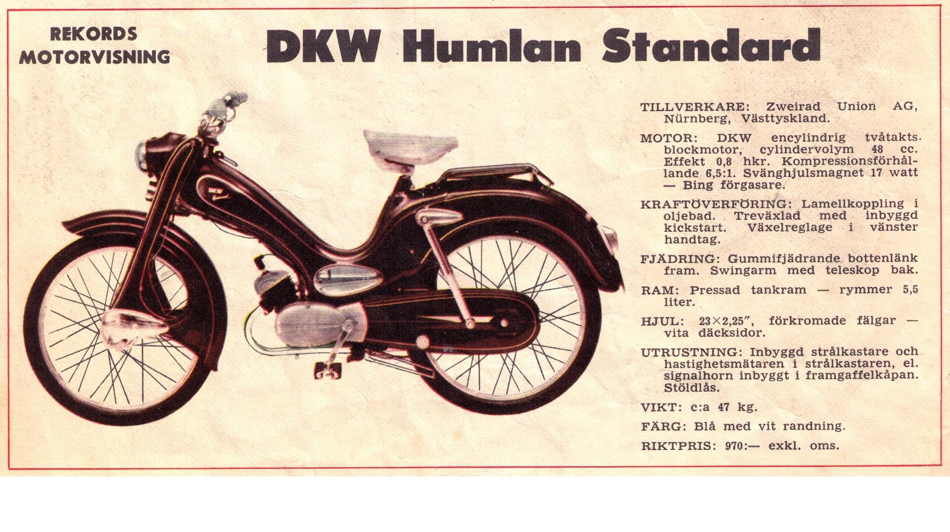 Kolv till DKW Hummel med tidiga motorn - Classic Motor