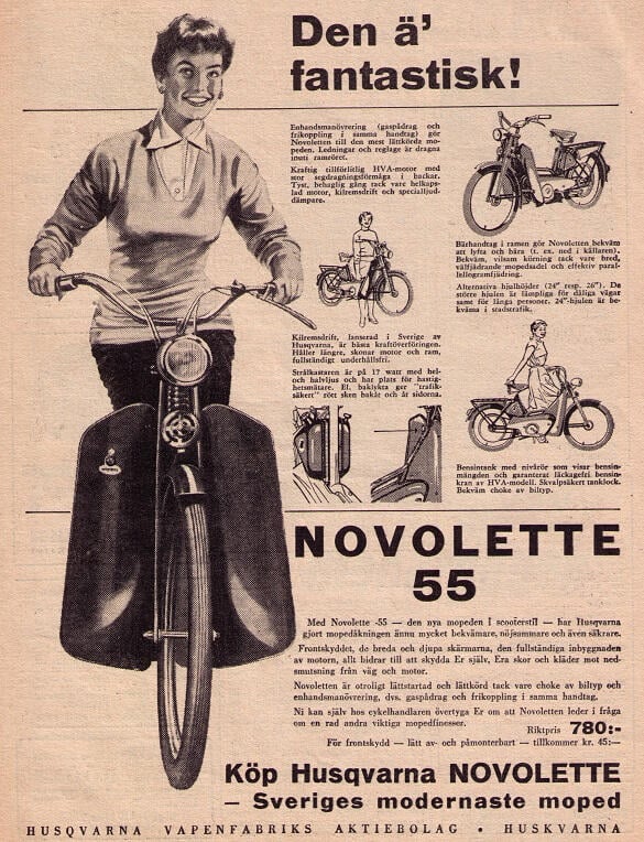 Husqvarna Novolette – moped eller cykel med hjälpmotor? - Classic Motor