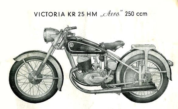 Victoria KR 25 som trycker ut olja - Classic Motor