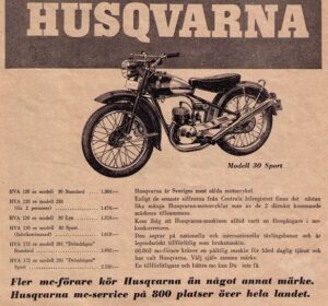 Ramnummer på Husqvarna - Classic Motor