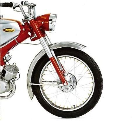 Vilket fabrikat på framgaffeln till Crescent 50 SS? - Classic Motor