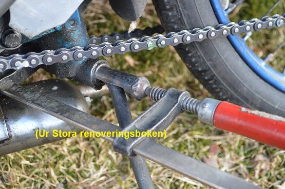 Hur trycker man ihop fjädern till sidostödet? UPPDATERAD - Classic Motor