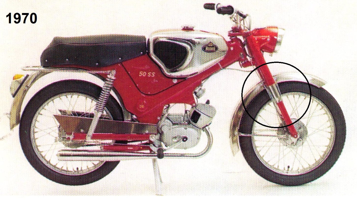 Olja till framgaffeln på Crescent 50 SS - Classic Motor