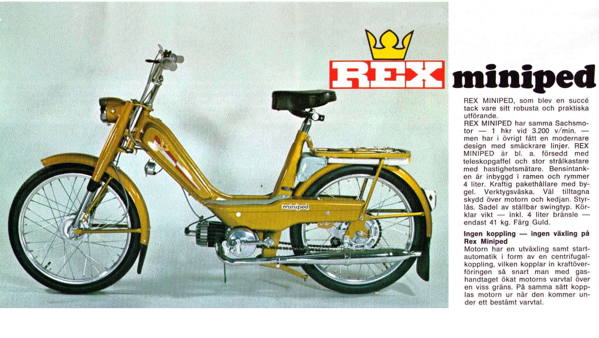 Rex Miniped som dör på tomgång - Classic Motor